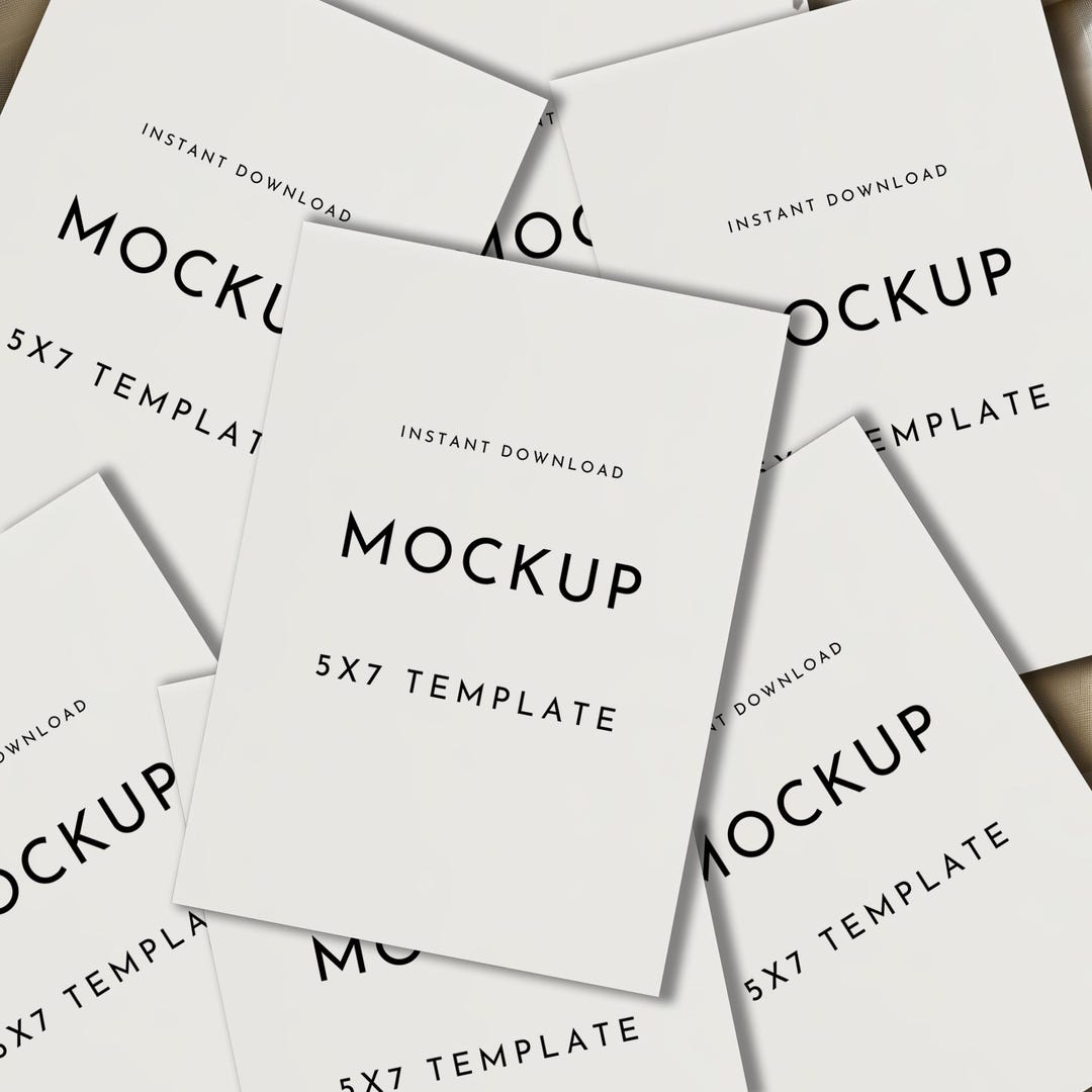 Wedding Invitation Mock Up, Greeting Card Mock Up, Invite Mockup, 5x7 ...