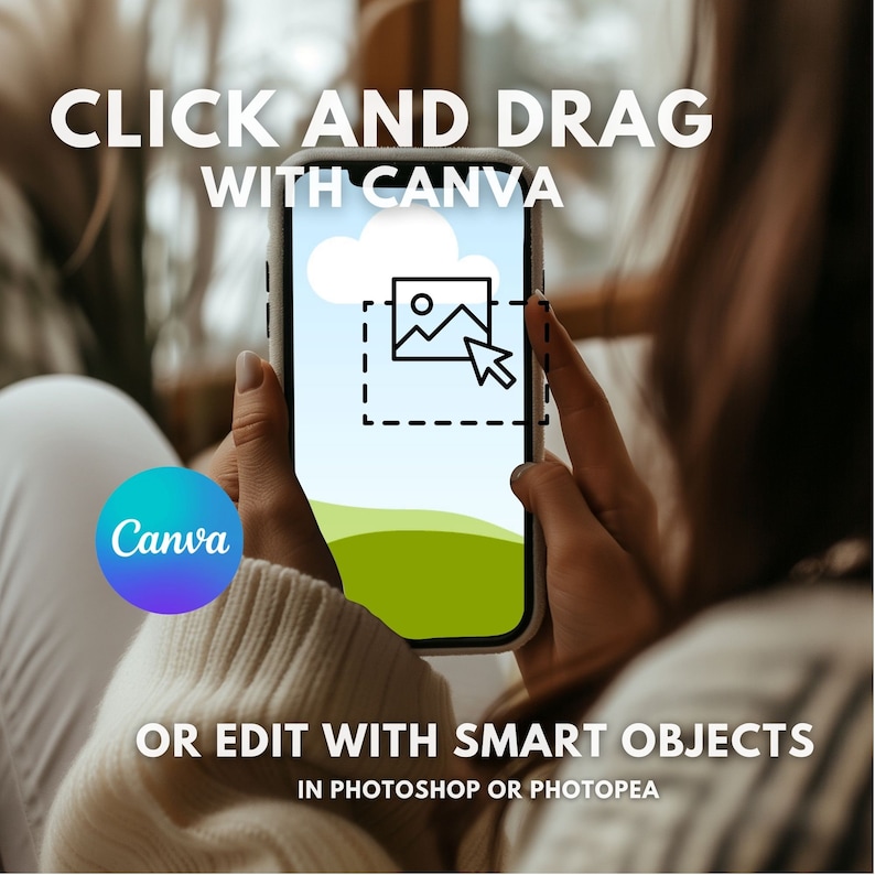 IPhone Screen Mockup Canva PSD and Png Neutral Aesthetic | PSD Smart ...