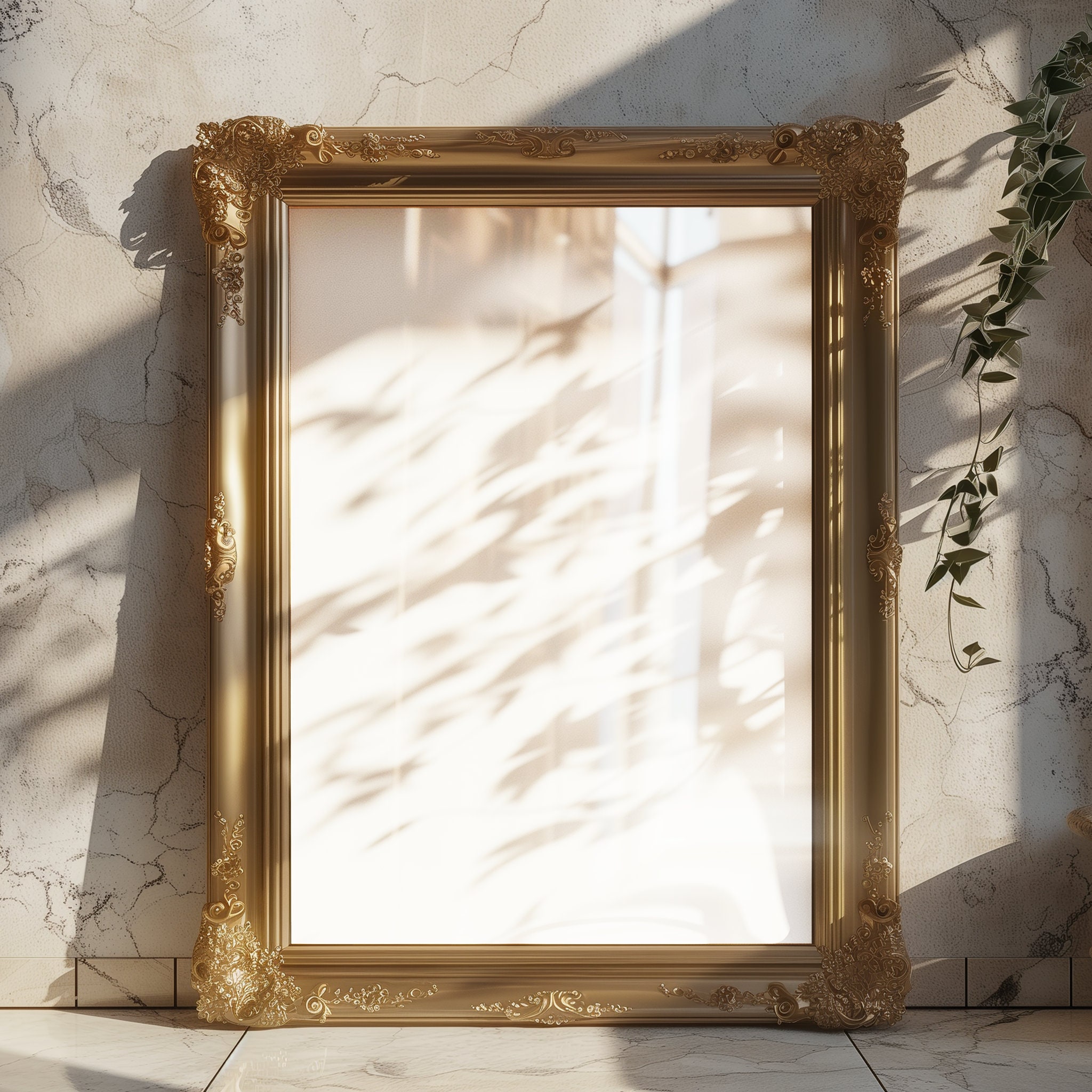 Antique Gold Frame Mockup Bundle Ornate Frame Mockup Rococo and Baroque ...