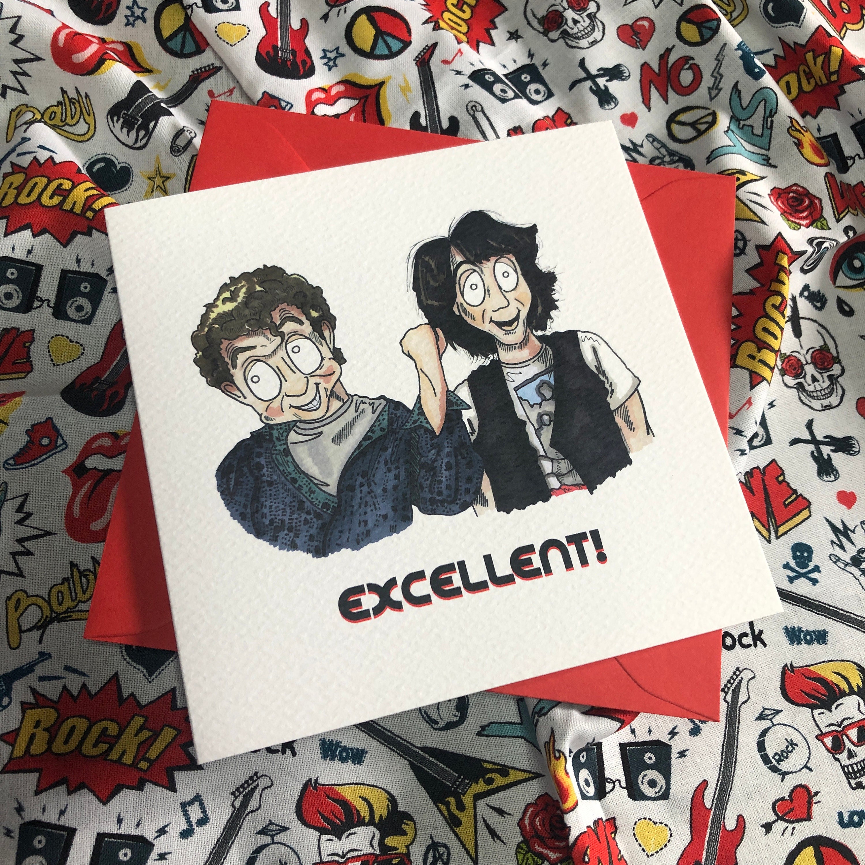 Bill and Ted Inspired Card Birthday Card Thank You Friends - Etsy