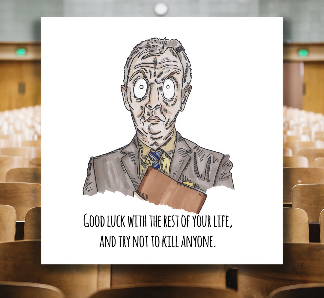 Inbetweeners Mr Gilbert Inspired Card, Passed Exams, Sorry You're ...