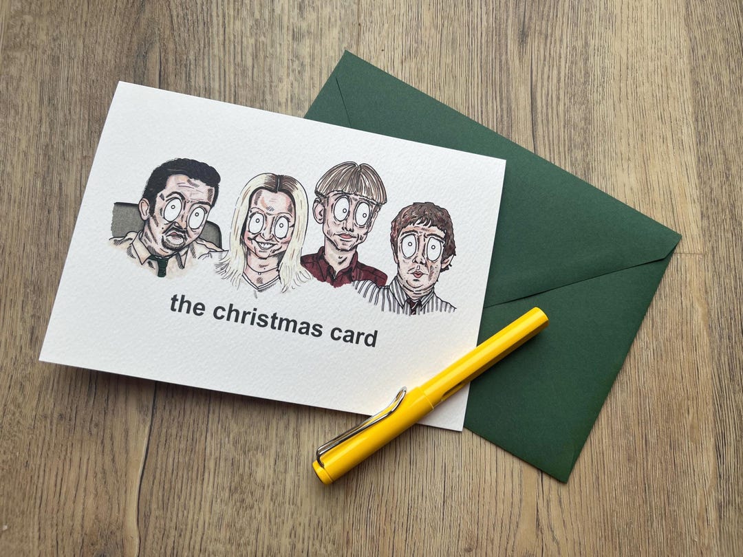 The Office UK Inspired Christmas Card David Brent Wernham Hogg BBC ...