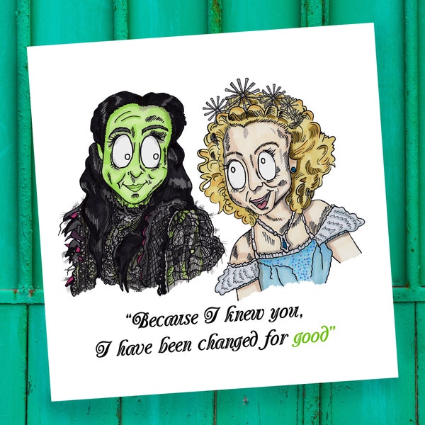 Wicked Musical Birthday Card - Etsy