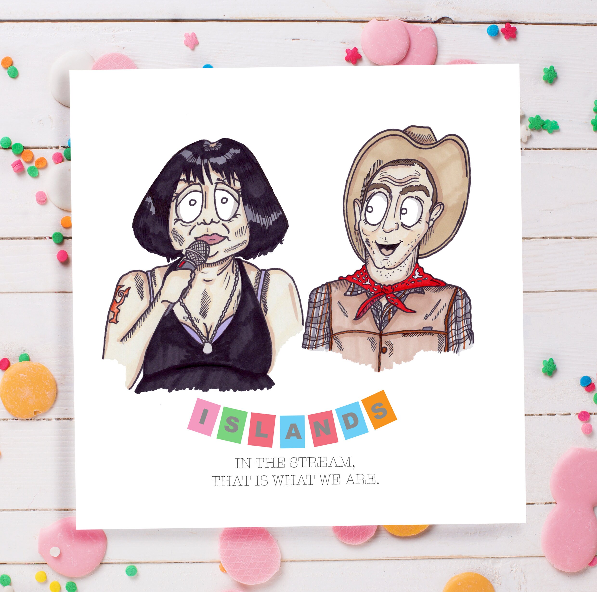 Gavin & Stacey Inspired Card, Bryn, Nessa, Ness, Islands in the Stream ...