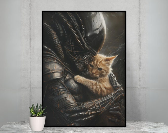 Handmade Ceramic Alien/ Xenomorph Art Tile - Etsy