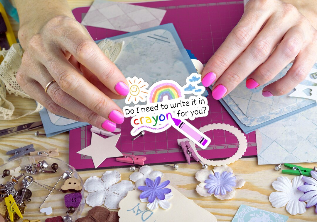 Funny Work Sticker - Witty Quote Die Cut Sticker - Casual Office Humor ...