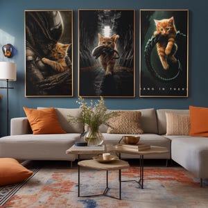 Xenomorph Alien X Jonesy Cat Art Print - Cute Horror Poster, Perfect ...