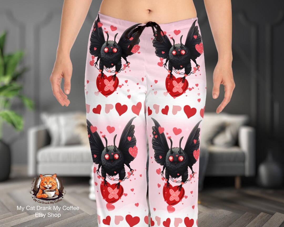Mothman Pajama Pants: Women’s Cryptid PJ Bottoms - Etsy