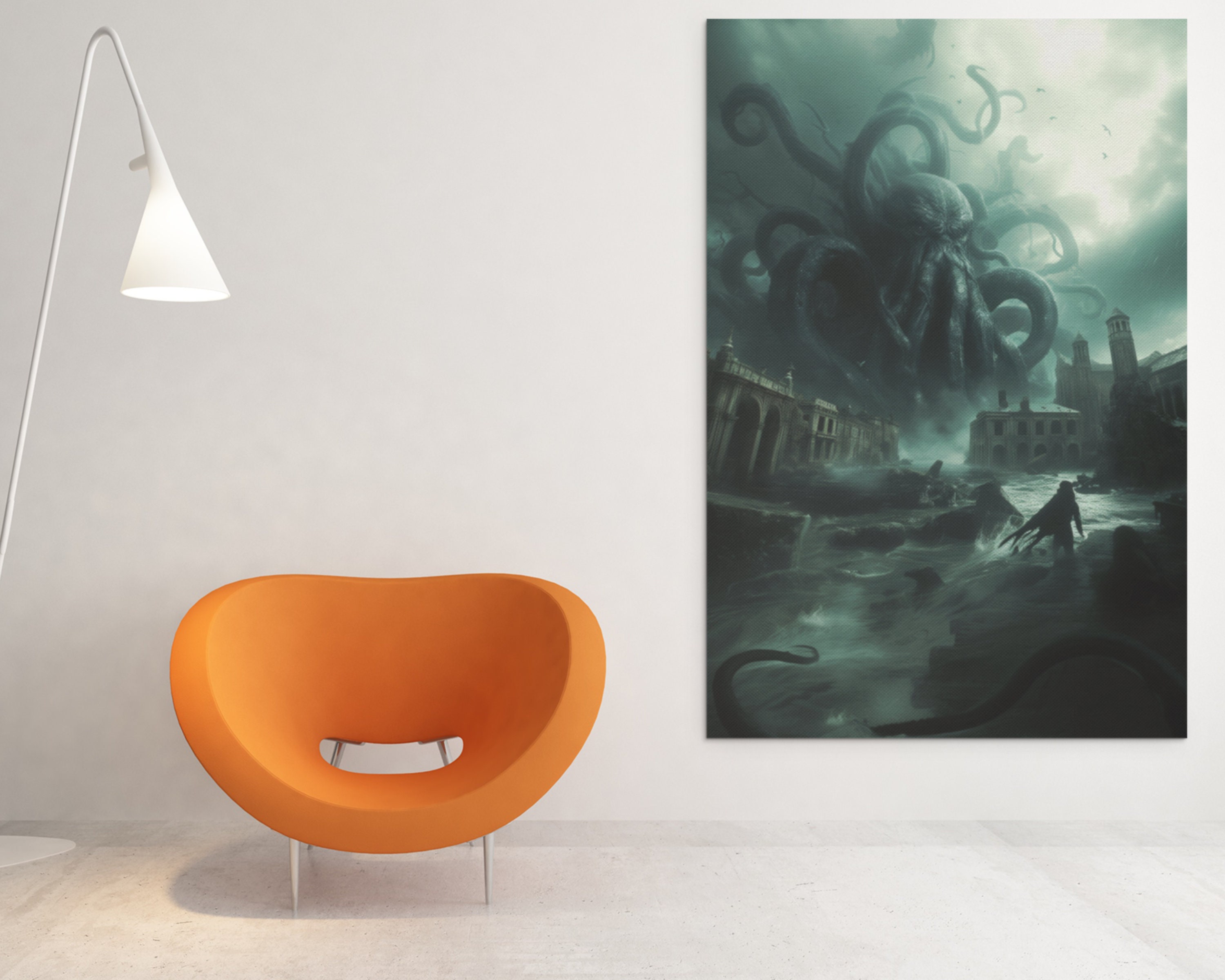 Cthulhu Poster Lovecraftian Horror-inspired Art Print, Creepy Elder God ...