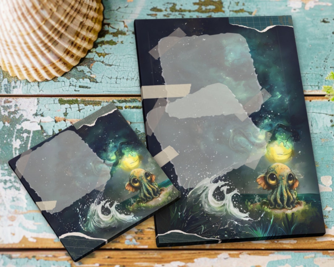 Cute Cthulhu Sticky Notes - 50-sheet Bundle for Creative Journaling ...