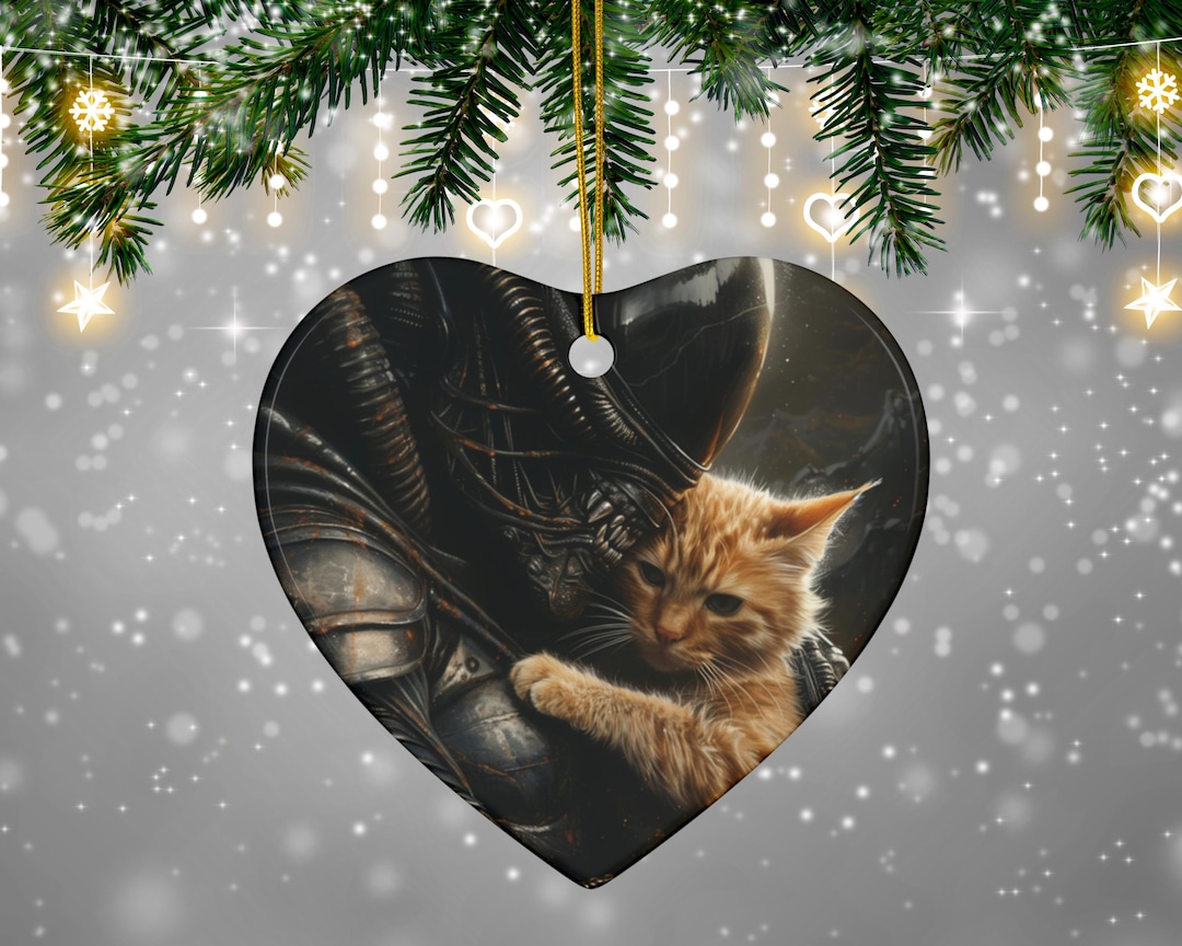 Xenomorph Alien X Jonesy Ceramic Ornament - Holiday Christmas ...