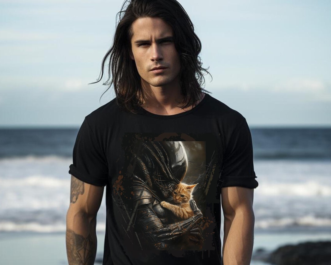 Xenomorph Alien X Jonesy Cat T-shirt - Cute Horror Shirt, Perfect Gift ...