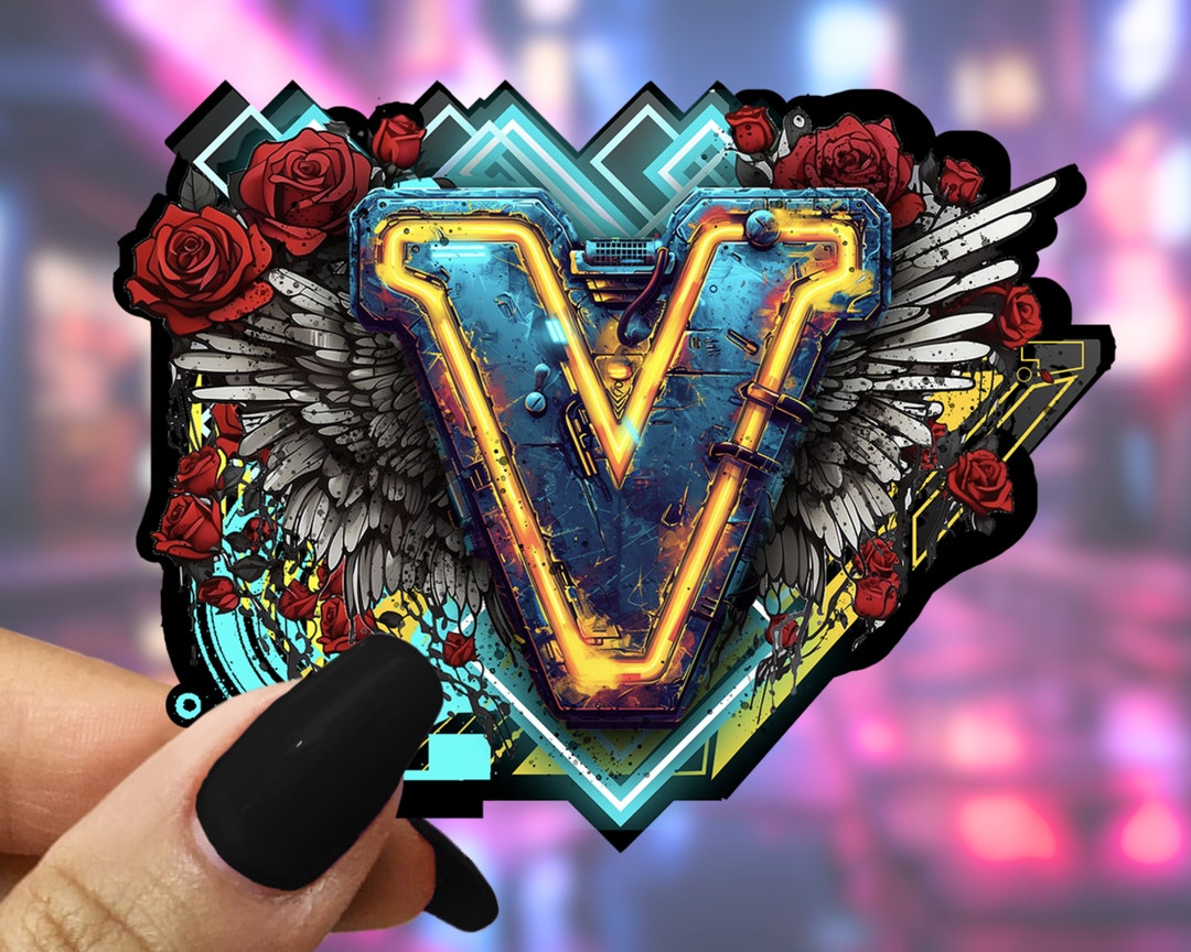 Cyberpunk Sticker Cool Video Game Sticker Die Cut Cyberpunk 2077 Laptop ...