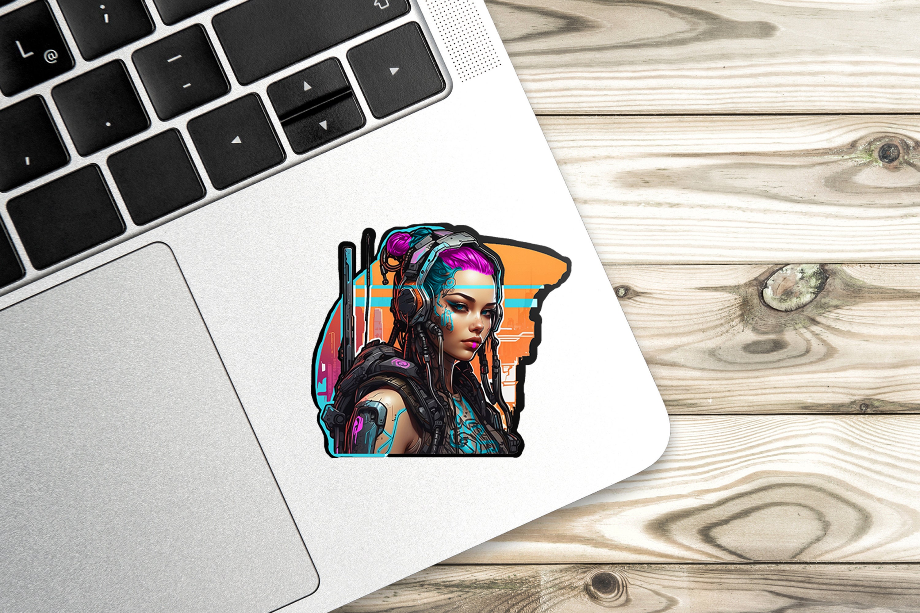 Cyberpunk Sticker Cool Cyberpunk Girl Sticker Die-cut Cyberpunk 2077 ...