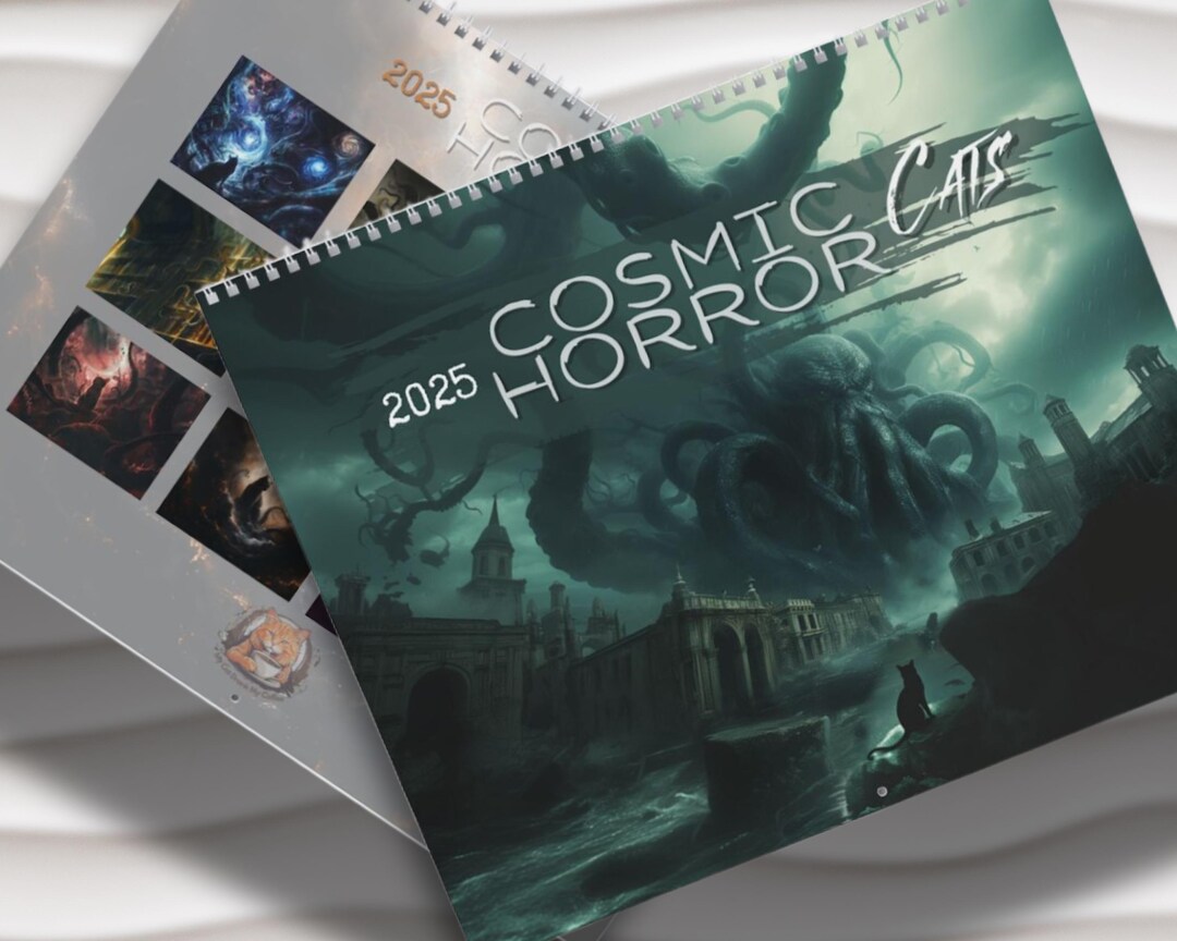 Horror & Cats Calendar 2025 - Cats Meet Cthulhu, Cosmic Horror ...