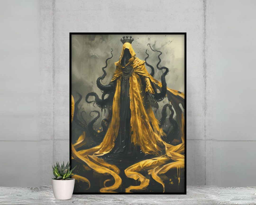 The King in Yellow Poster - Haunting Hastur Art Print, Lovecraftian ...