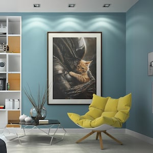 Xenomorph Alien X Jonesy Cat Art Print - Cute Horror Poster, Perfect ...