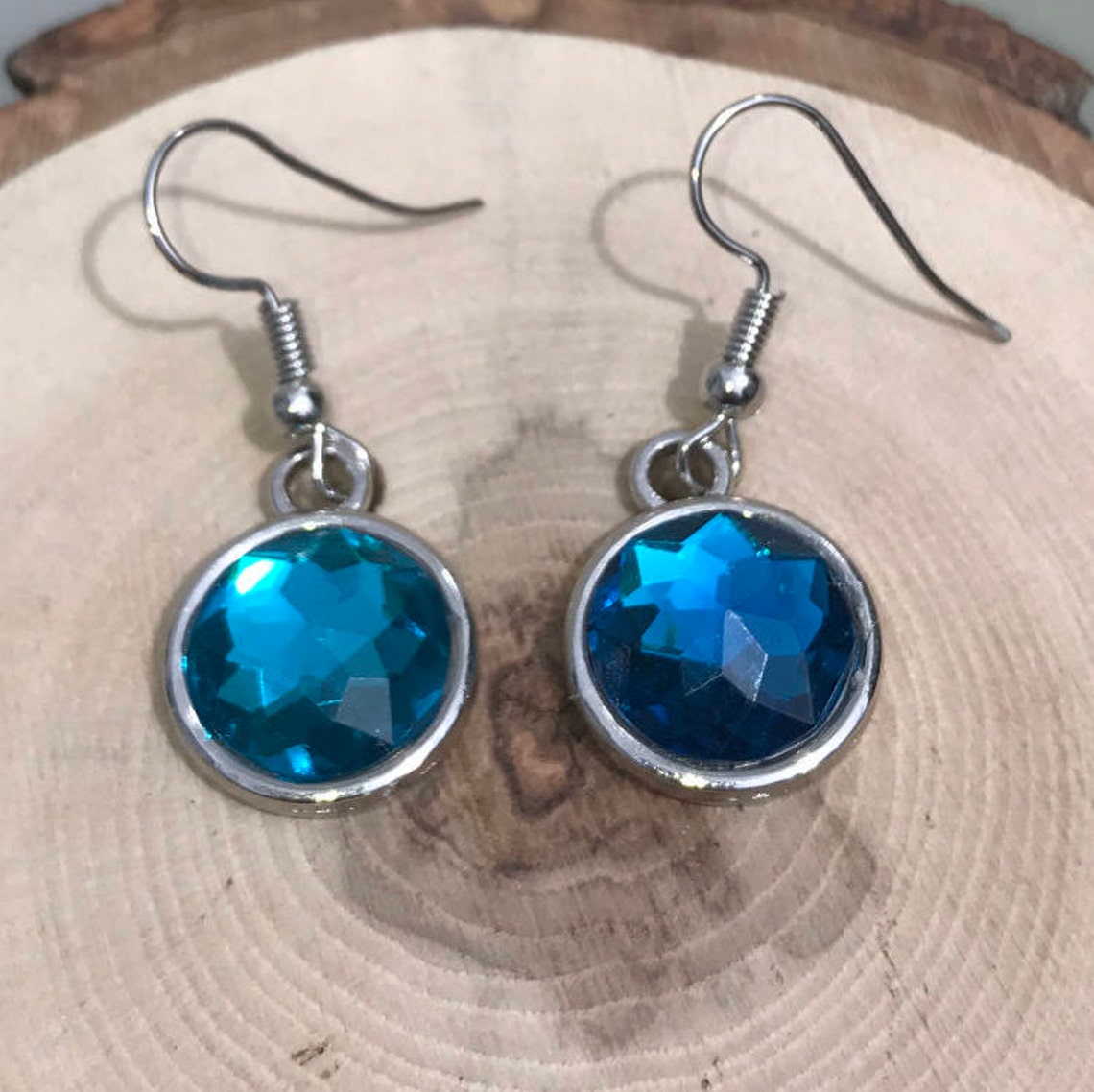 Pendientes de piedras preciosas azules, pendientes de piedras preciosas ...