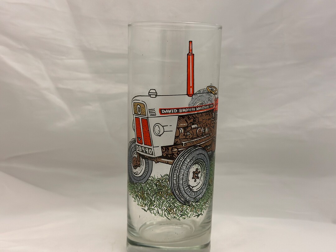 David Brown 990 Tractor Design Printed on Tall Heavey Base Highball ...