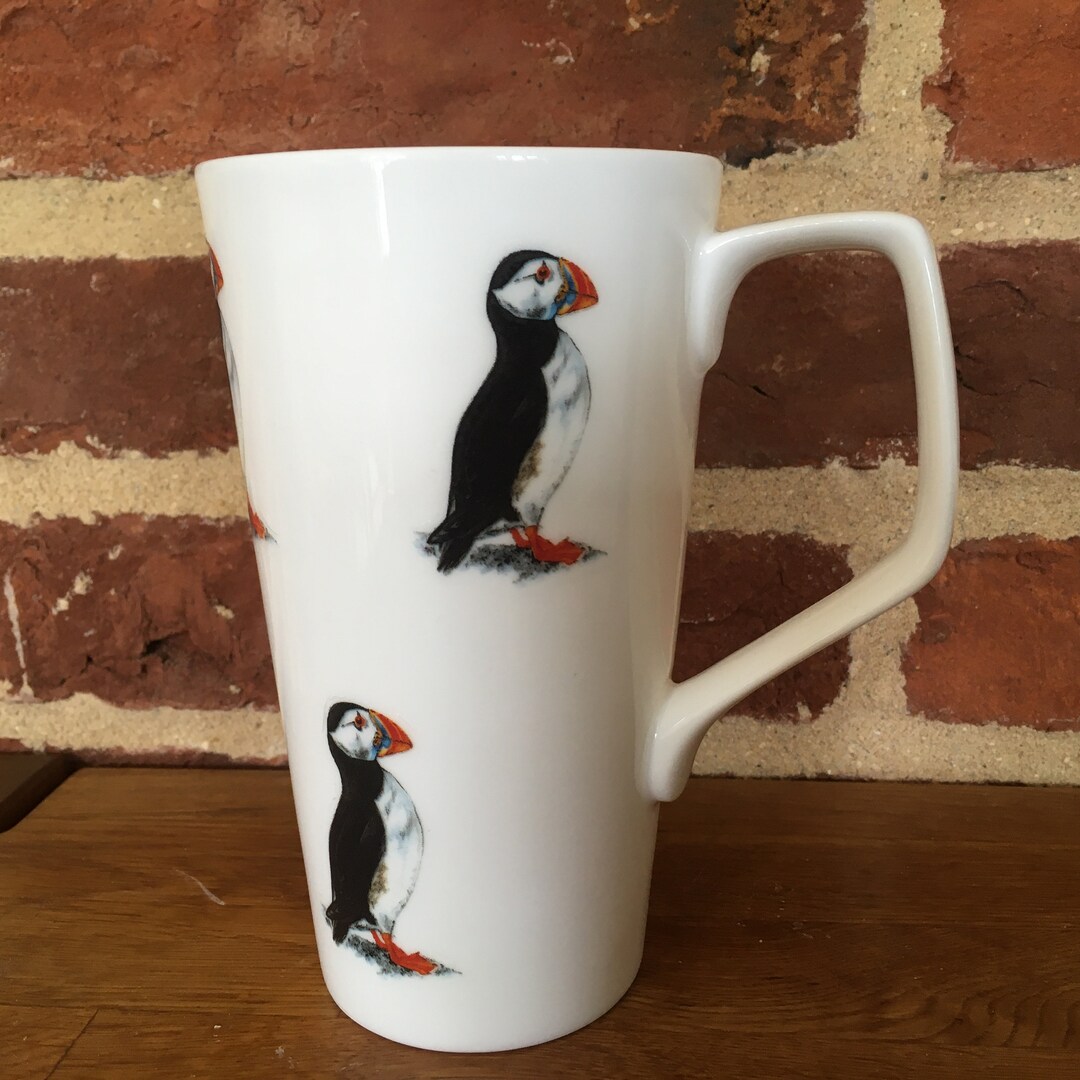 Puffin Designs Hand Crafted All Around on Big & Tall Fine China Conical ...