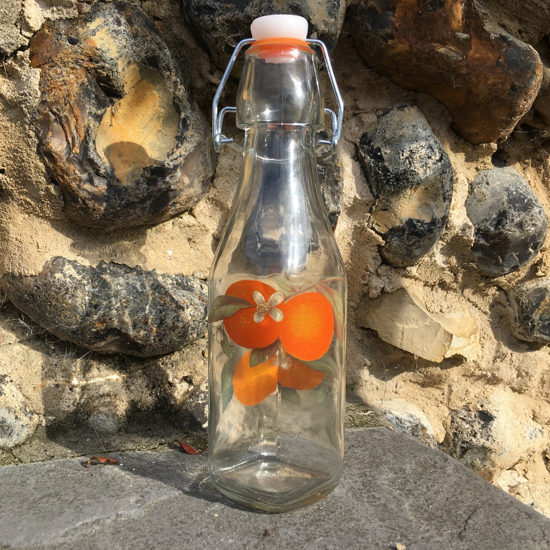 Orange Fruit Designs on Swing Top Bottle - Etsy