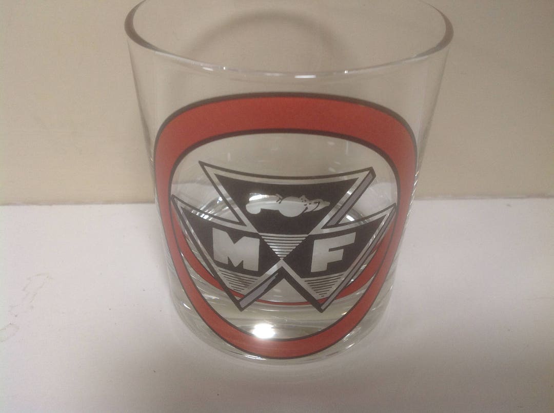 Massey Ferguson Badge Heavey Base Whisky/spirit Glass - Etsy