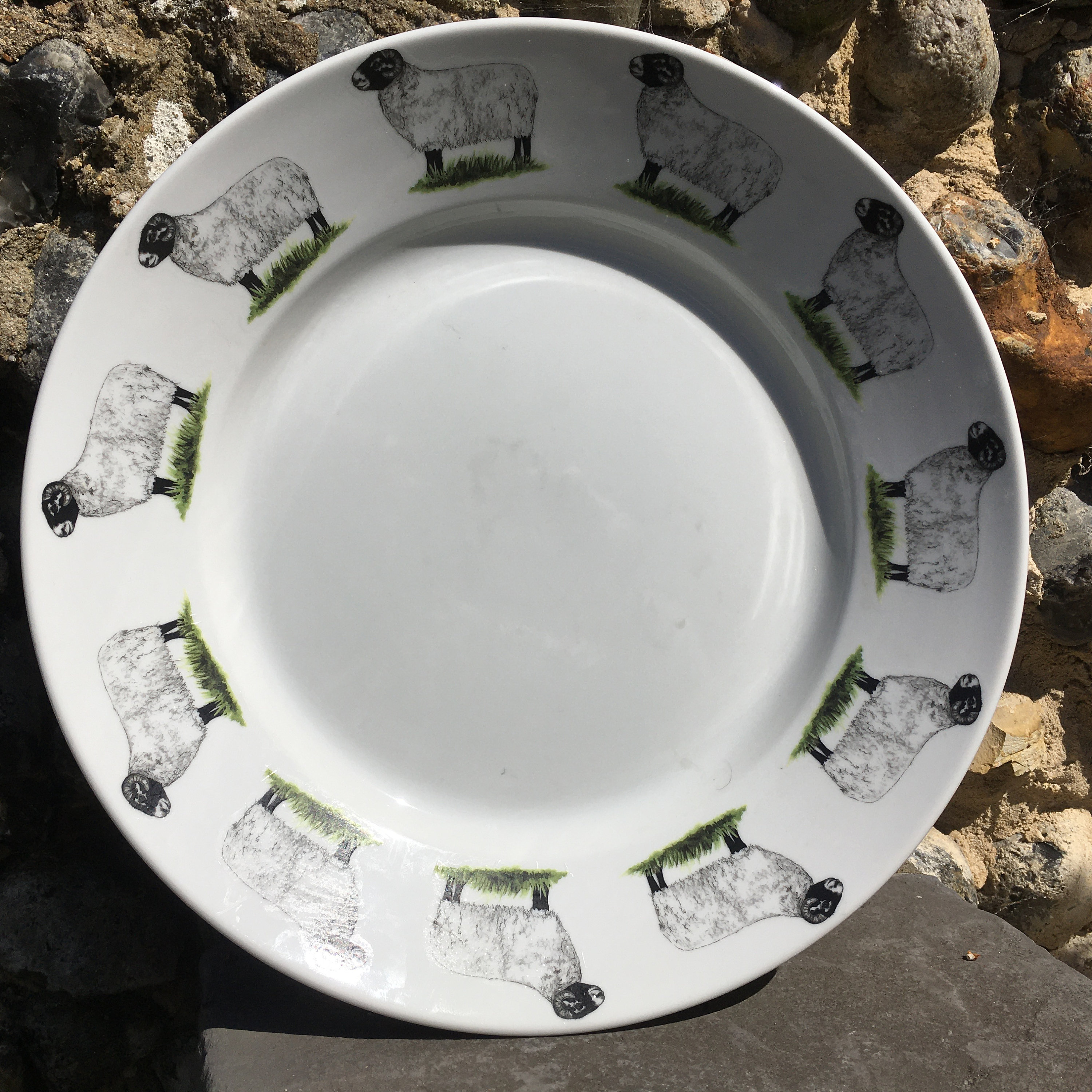 Black Nose Sheep Designs on Big & Large Ceramic Pasta Dish Plate - Etsy