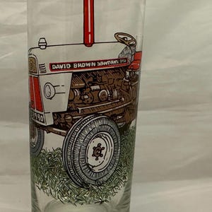 David Brown 990 Tractor Design Printed on Heavey Base Hiball Glass - Etsy