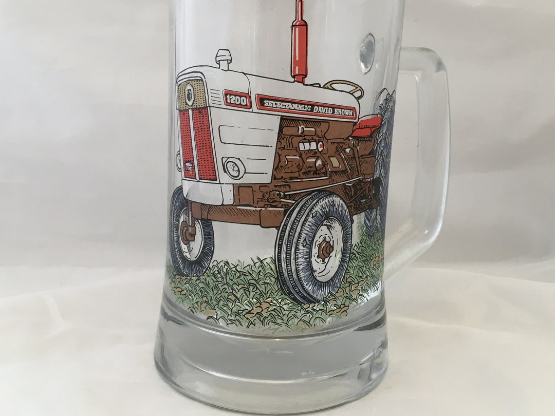 David Brown 1200 Tractor Design on 500ml Heavey Base Glass Tankard - Etsy