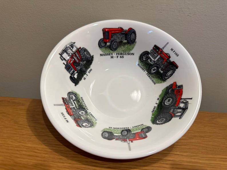 6 Massey Tractor Designs on 6"cereal Bowl DISHWASHER SAFE - Etsy