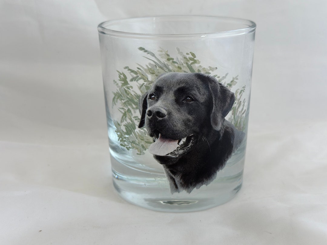Black Labrador Design on Large Heavey Base Tumbler - Etsy