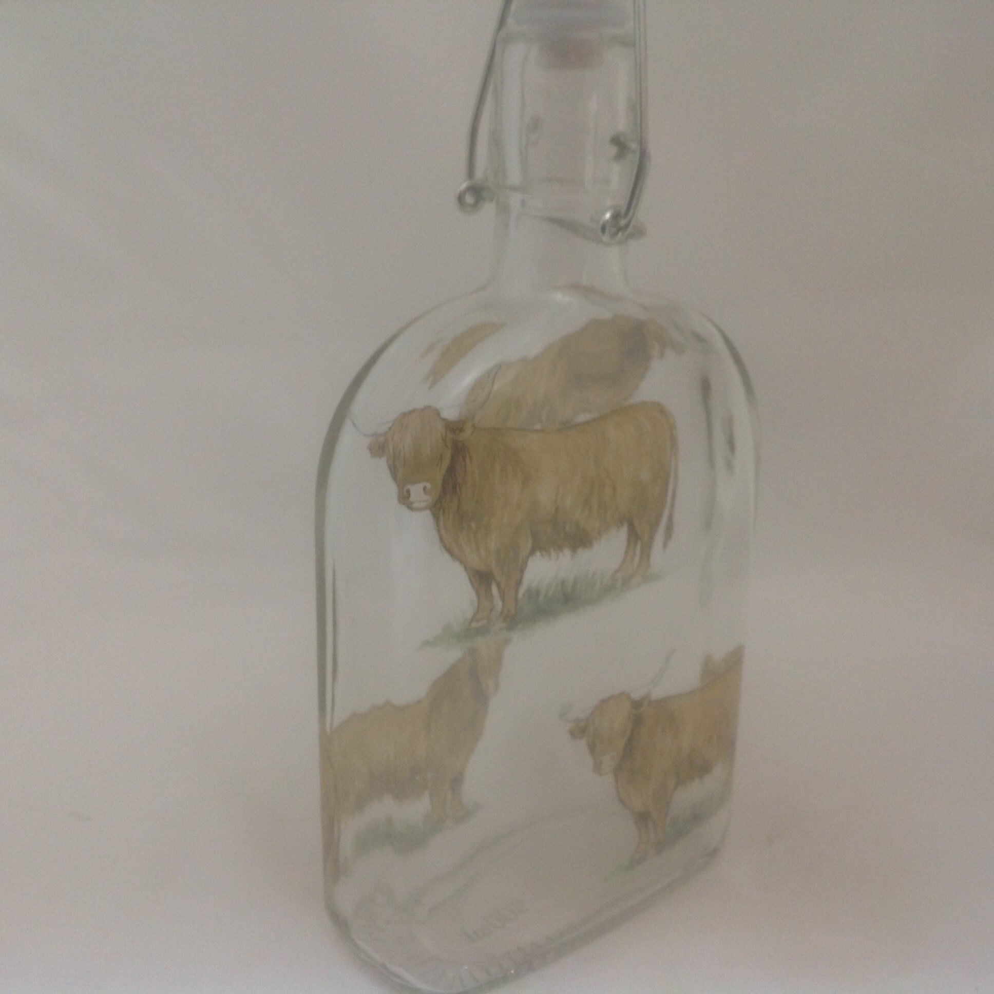 Highland Cow Slo Gin Bottle - Etsy