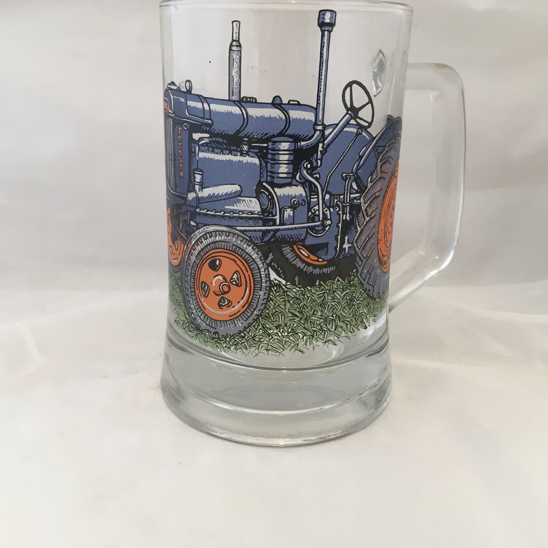 Fordson Tractor Design on 500ml Heavey Base Glass Tankard - Etsy