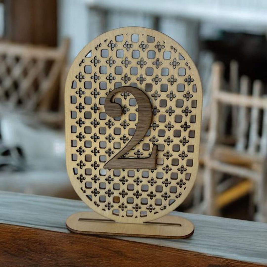 Rattan Table Numbers, Table Numbers, Wood Table Numbers, Bridal Shower ...