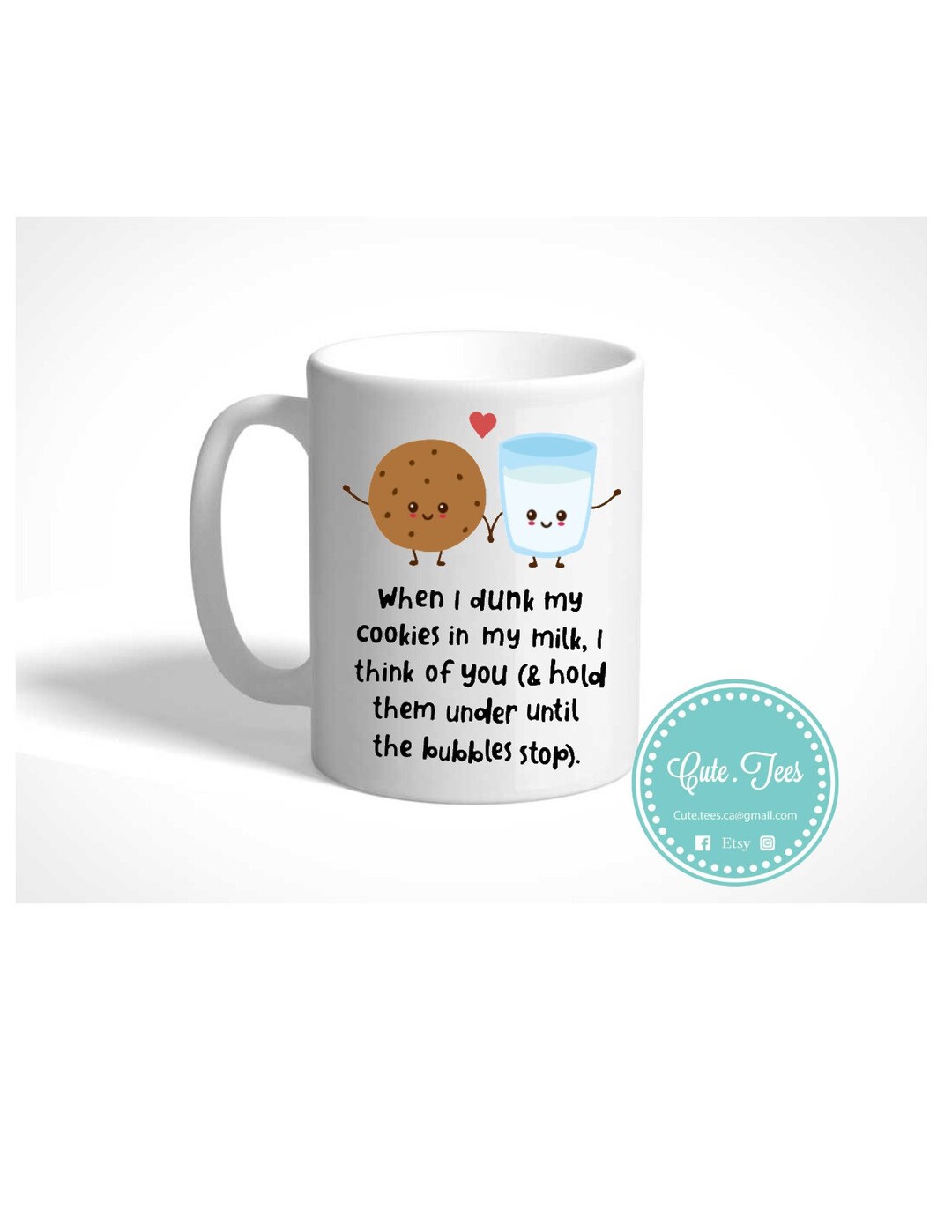 Milk and Cookies Mug, Dunk Mug, Dark Humor, When I Dunk My Cookies in ...