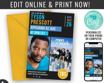 Actor Postcard | 4x6 Postcard for Actors | Headshot Postcard Design ...