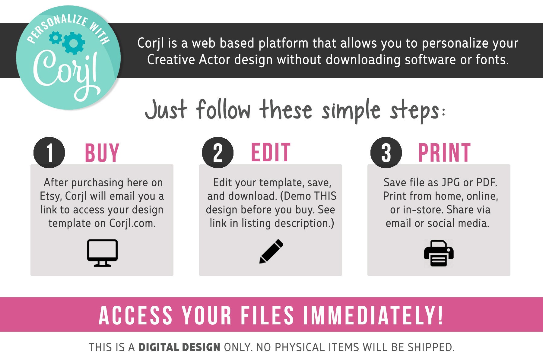 Rose Gold Frame | Acting Headshot Template | 8x10 Headshot Template ...