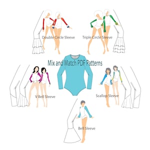 11000M Adult Basic Leotard PDF Pattern - Etsy