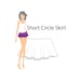 Child Short Circle Skirt PDF Pattern - Etsy
