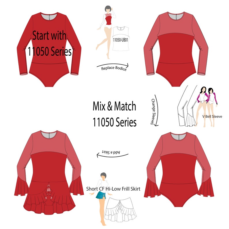 11050C Children Base Leotard Pattern - Etsy