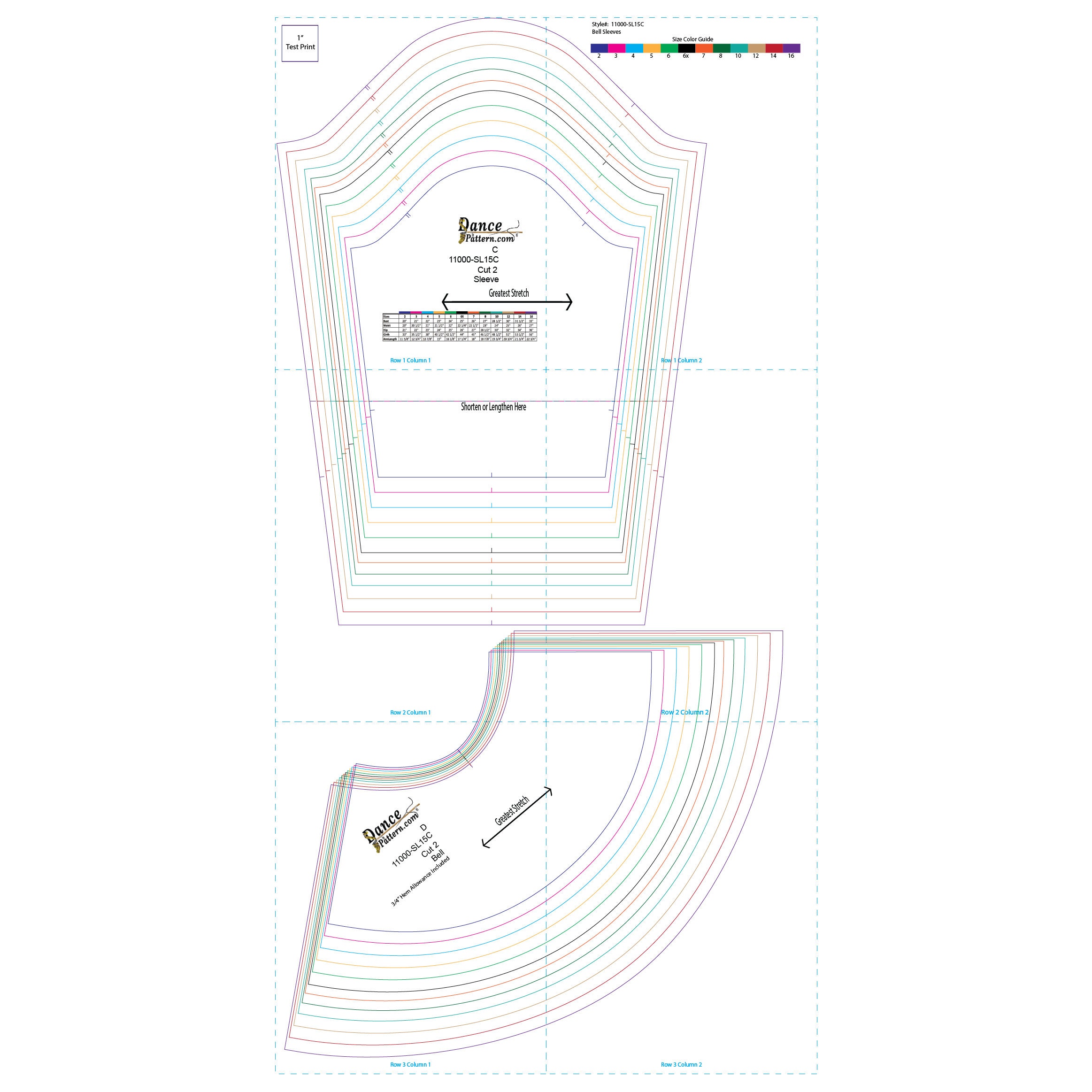 Child Bell Sleeve PDF Pattern - Etsy