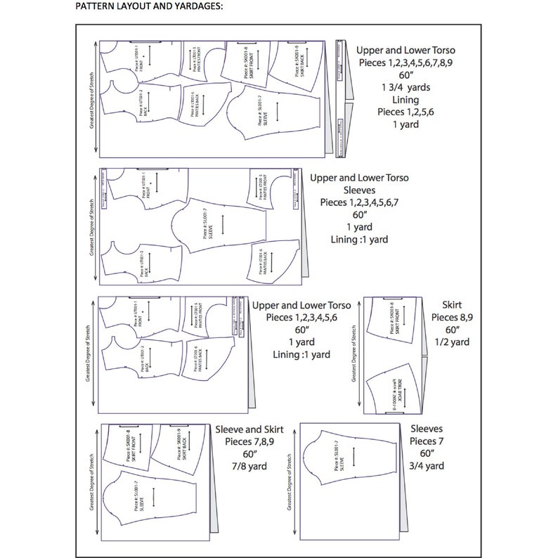 Adult Basic Leotard Pattern - Etsy