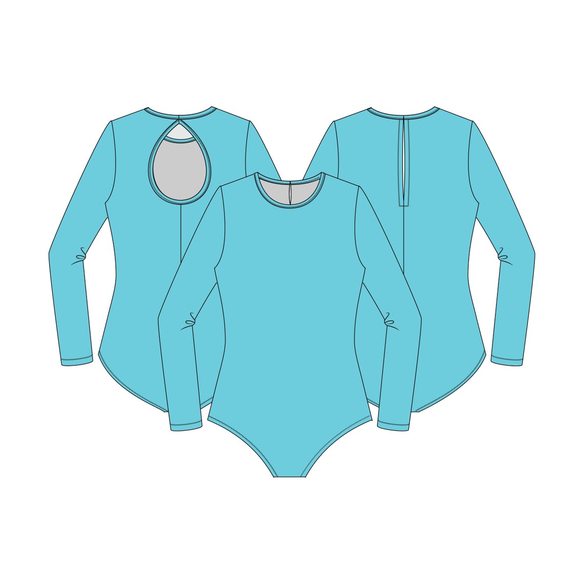 11000C Children Basic Leotard PDF Pattern - Etsy