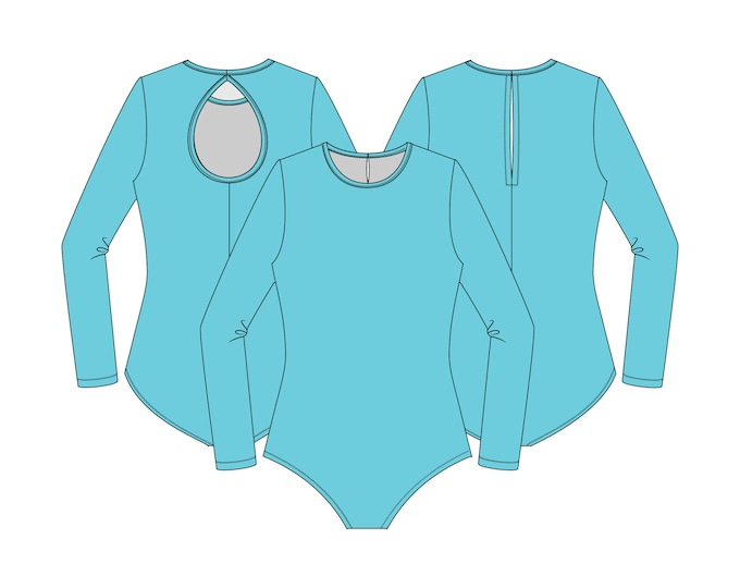 11000C Children Basic Leotard PDF Pattern - Etsy