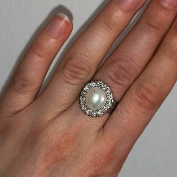 Big Pearl Ring - Etsy