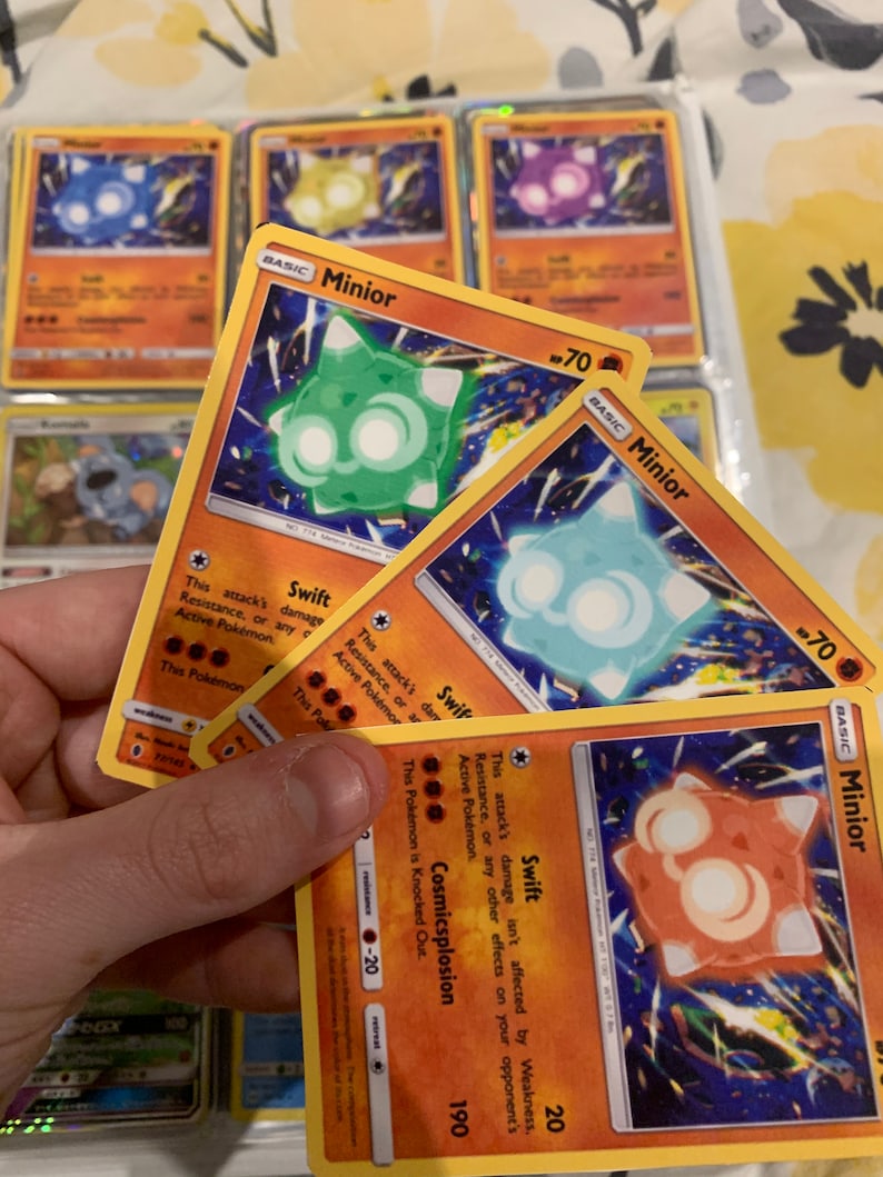 FAKE POKEMON CARD Printouts Minior - Etsy UK