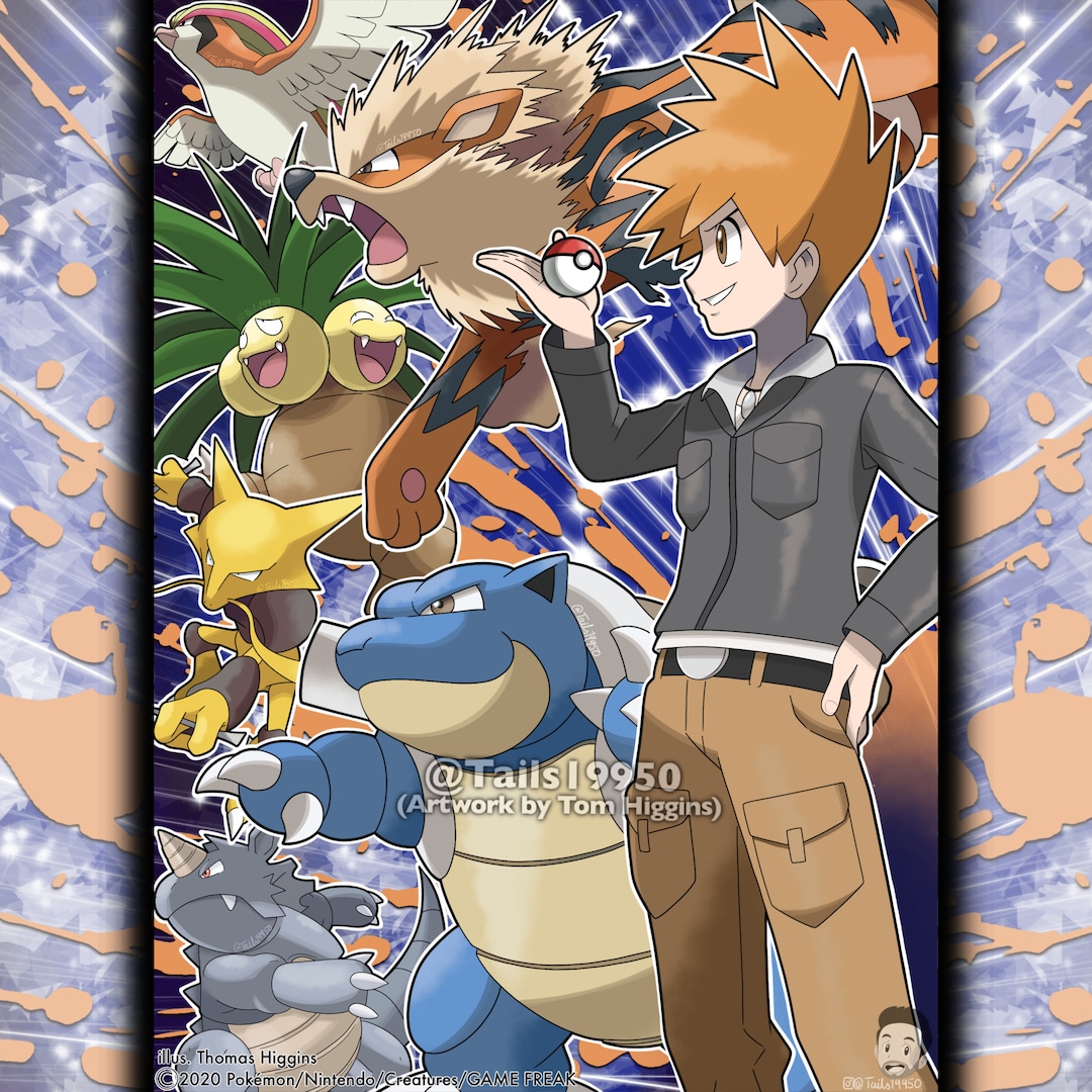 Rival Print Blue HGSS - Etsy