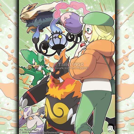 Pokemon Rival Print Bianca | Etsy