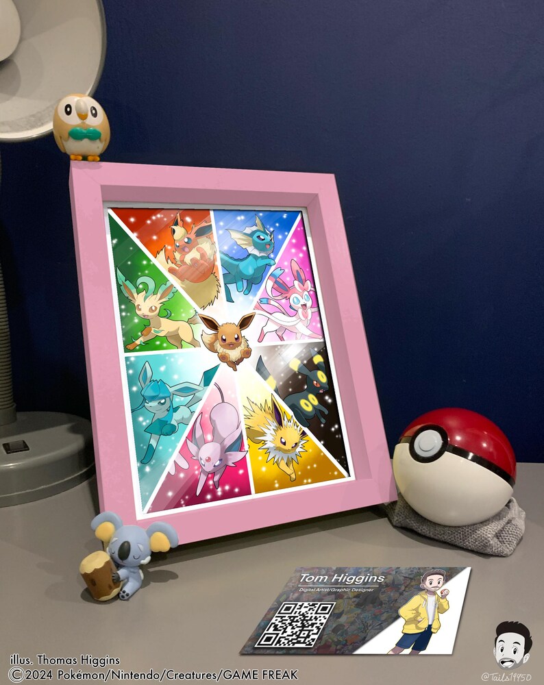 A Print of the Eeveelutions - Etsy
