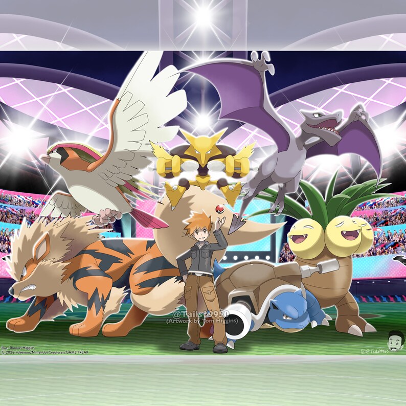 Kanto Champion Blue - Etsy